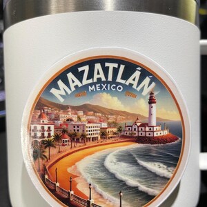 Mazatlan, Mexico, Stickers, Weatherproof Sticker, Travel Journal ...