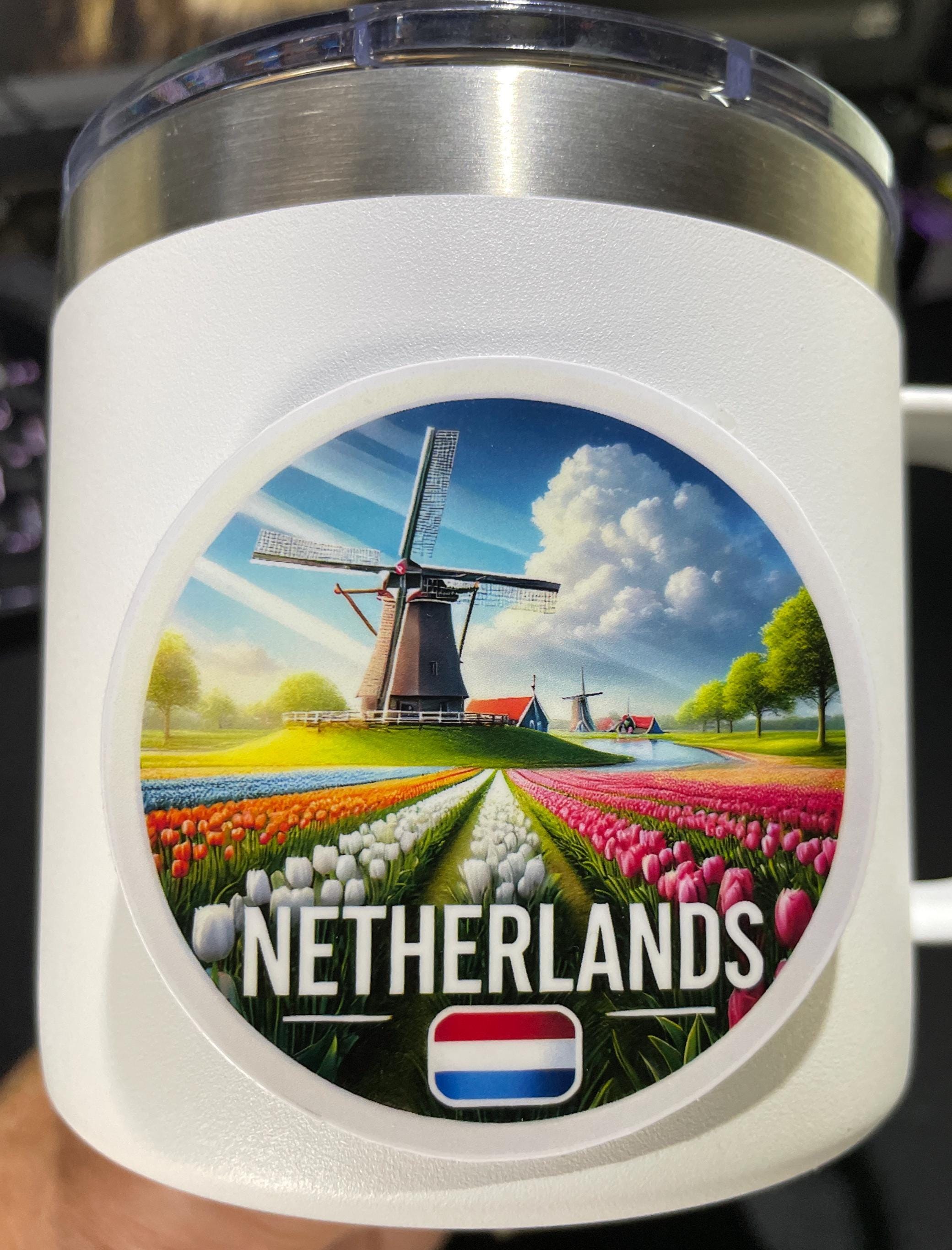 Netherlands, Stickers, Weatherproof Sticker, Travel Journal, Suitcase ...
