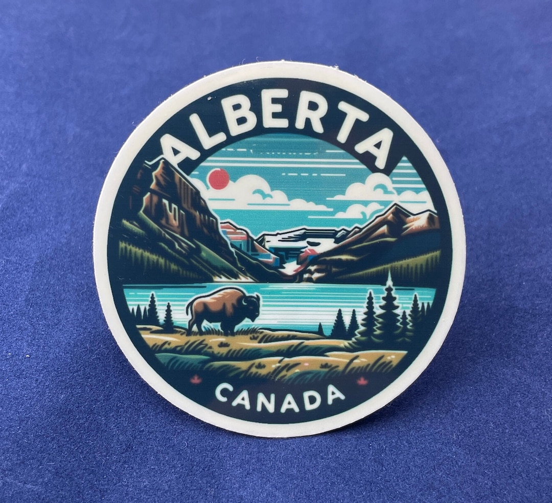 Alberta, Canada, Stickers, Weatherproof Sticker, Travel Journal ...