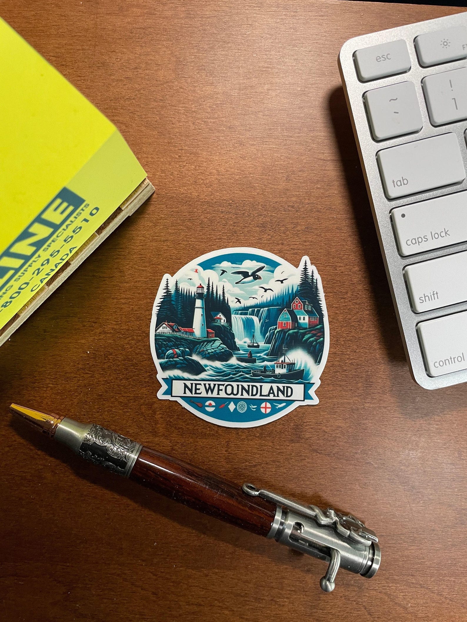 Newfoundland, Stickers, Weatherproof Sticker, Travel Journal, Suitcase ...