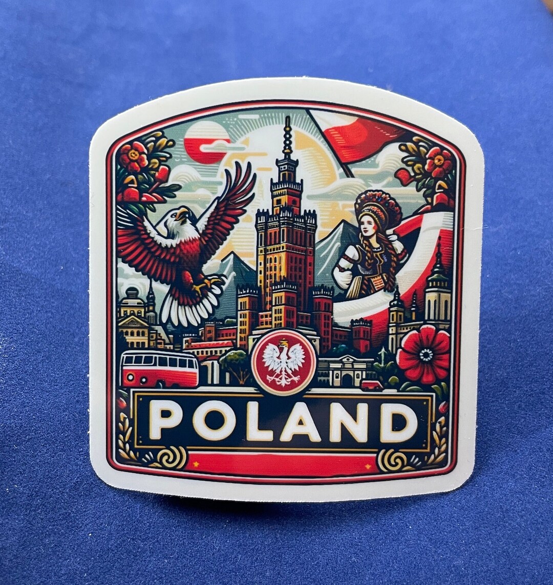 Poland, Stickers, Travel Journal, Weatherproof Sticker, Boarding Pass ...
