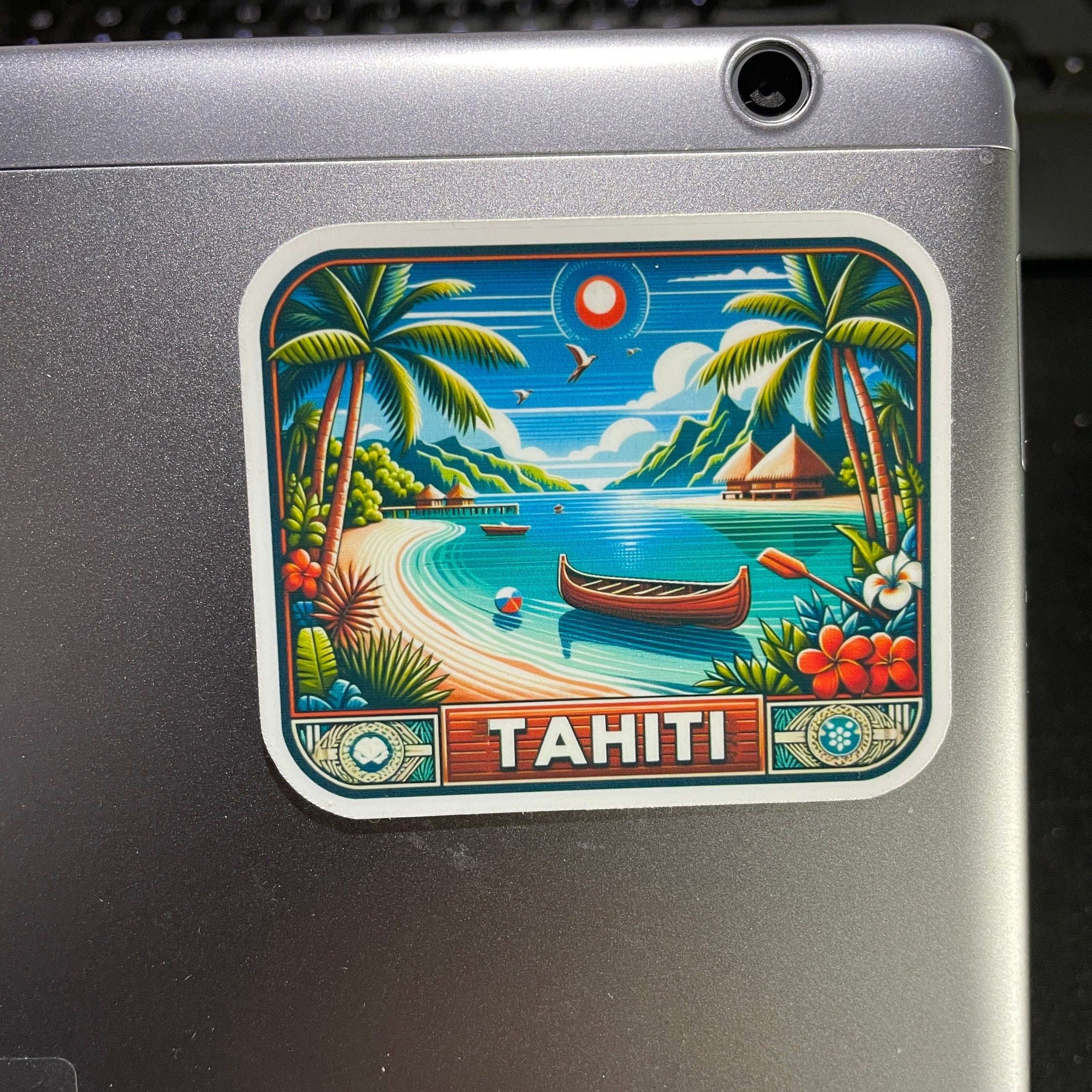 Tahiti, Stickers, Weatherproof Sticker, Travel Journal, Suitcase ...