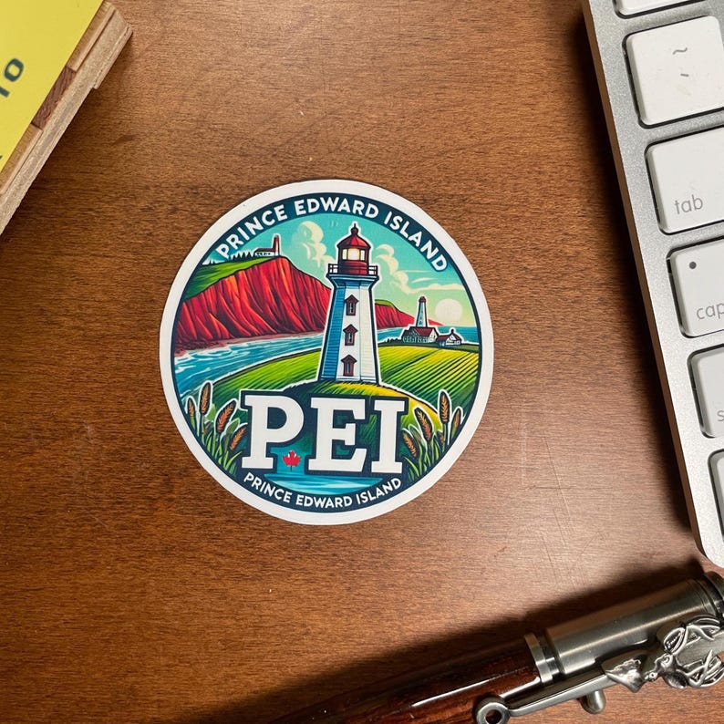 Pei,prince Edward Island, Stickers, Weatherproof Sticker, Travel ...