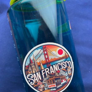 San Francisco | San Francisco Travel | Waterproof Sticker | Travel ...