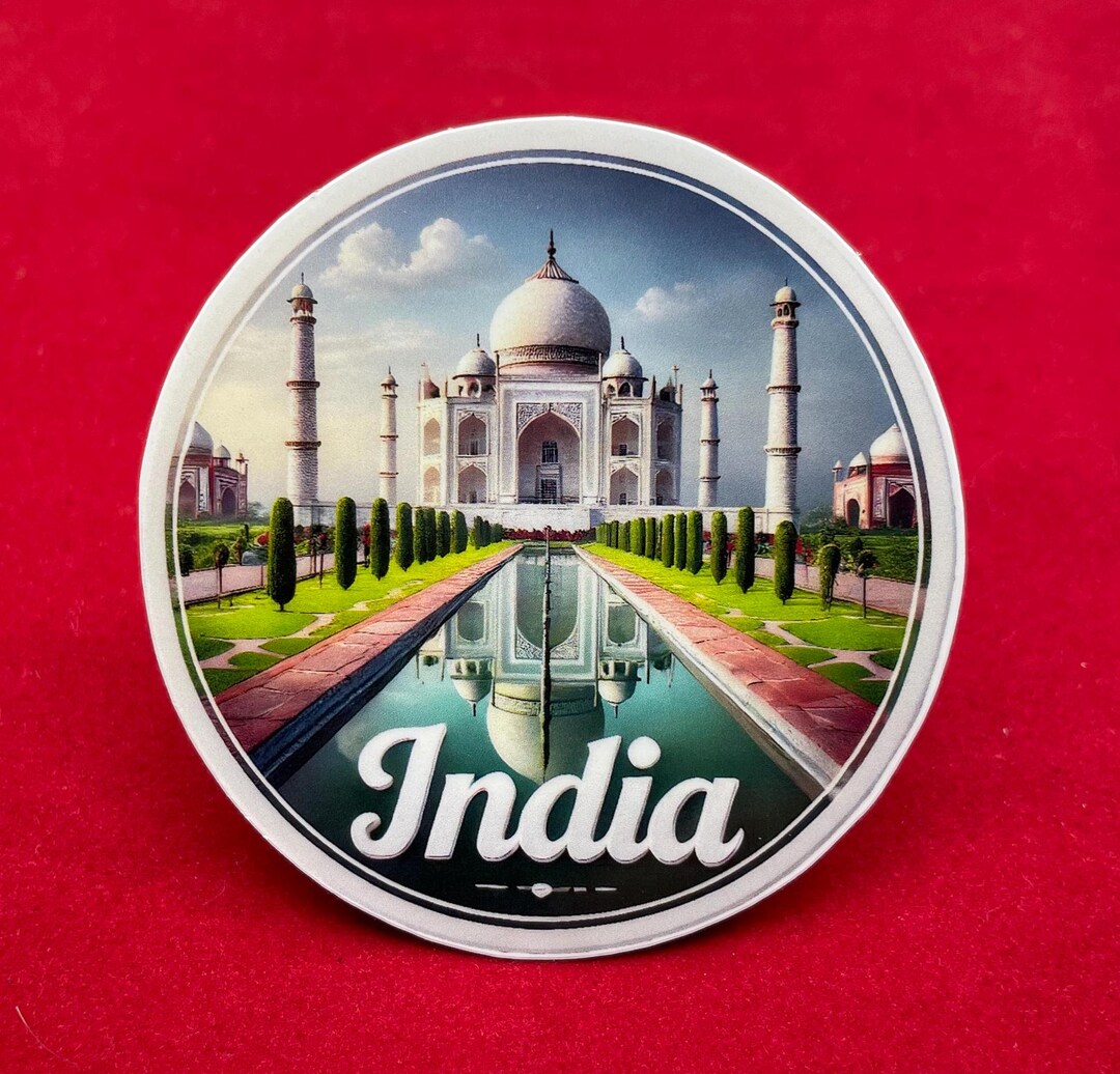 India, Stickers, Weatherproof Sticker, Travel Journal, Suitcase Sticker ...