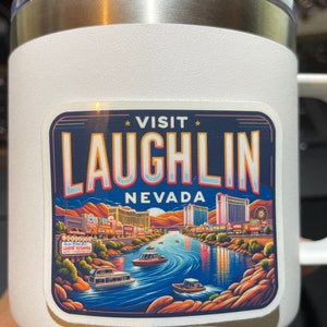 Laughlin, Nevada, Stickers, Weatherproof Sticker, Travel Journal ...
