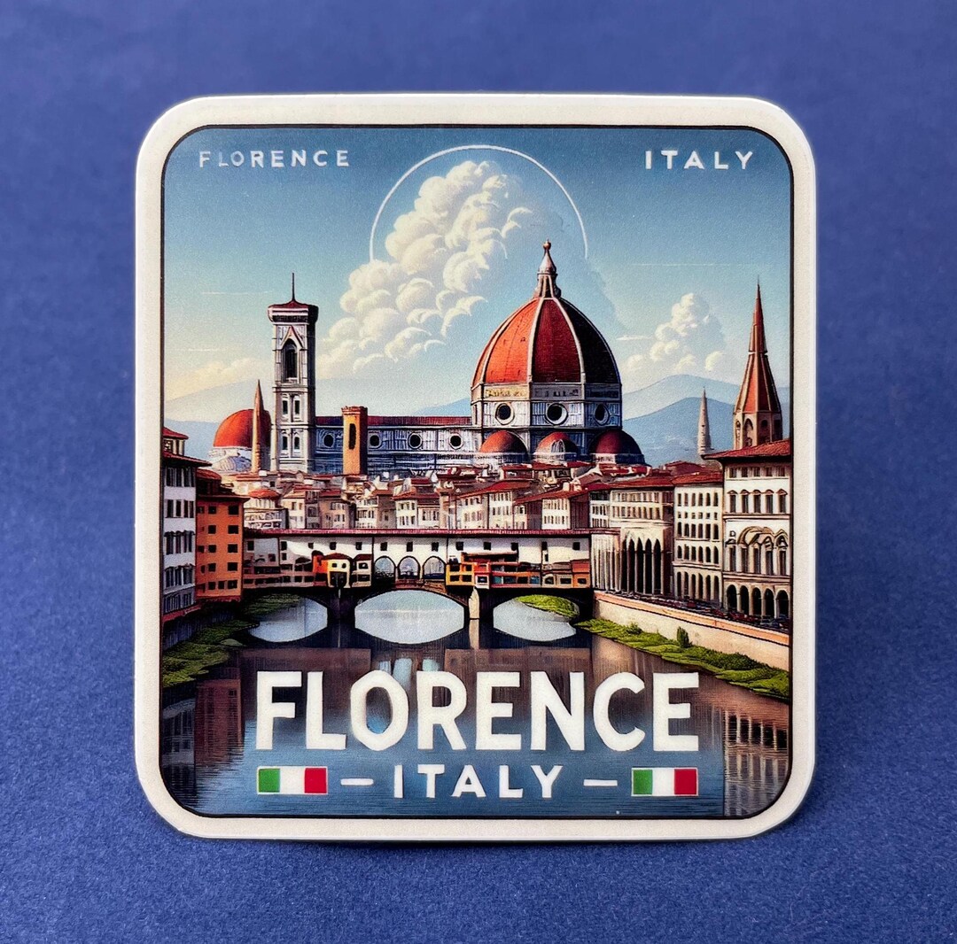 Florence, Italy, Stickers, Weatherproof Sticker, Travel Journal ...