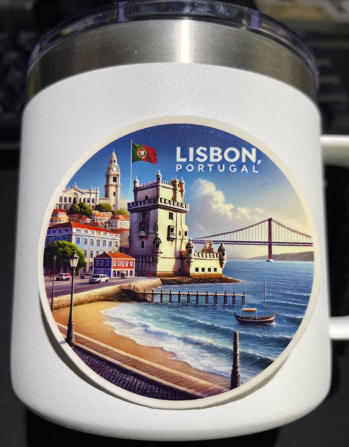 Lisbon, Portugal, Stickers, Weatherproof Sticker, Travel Journal ...