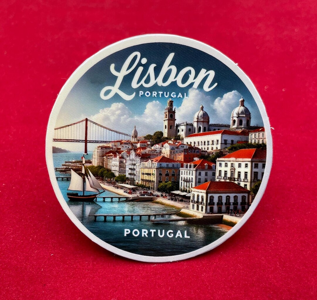 Lisbon, Portugal, Stickers, Weatherproof Sticker, Travel Journal ...