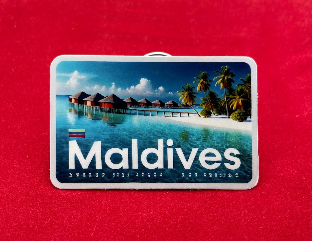 Maldives, Stickers, Weatherproof Sticker, Travel Journal, Suitcase ...