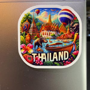 Thailand | Thailand Travel | Waterproof Sticker | Travel Sticker ...