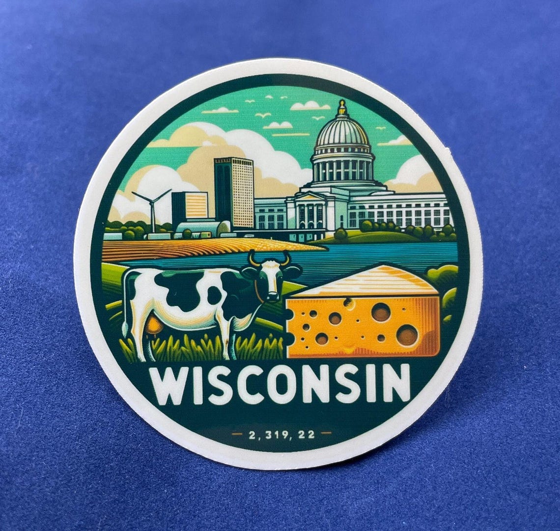 Wisconsin, Stickers, Weatherproof Sticker, Travel Journal, Suitcase ...