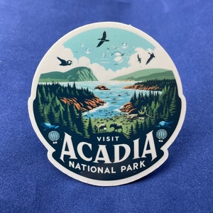 Acadia National Park, Stickers, Weatherproof Sticker, Travel Journal ...