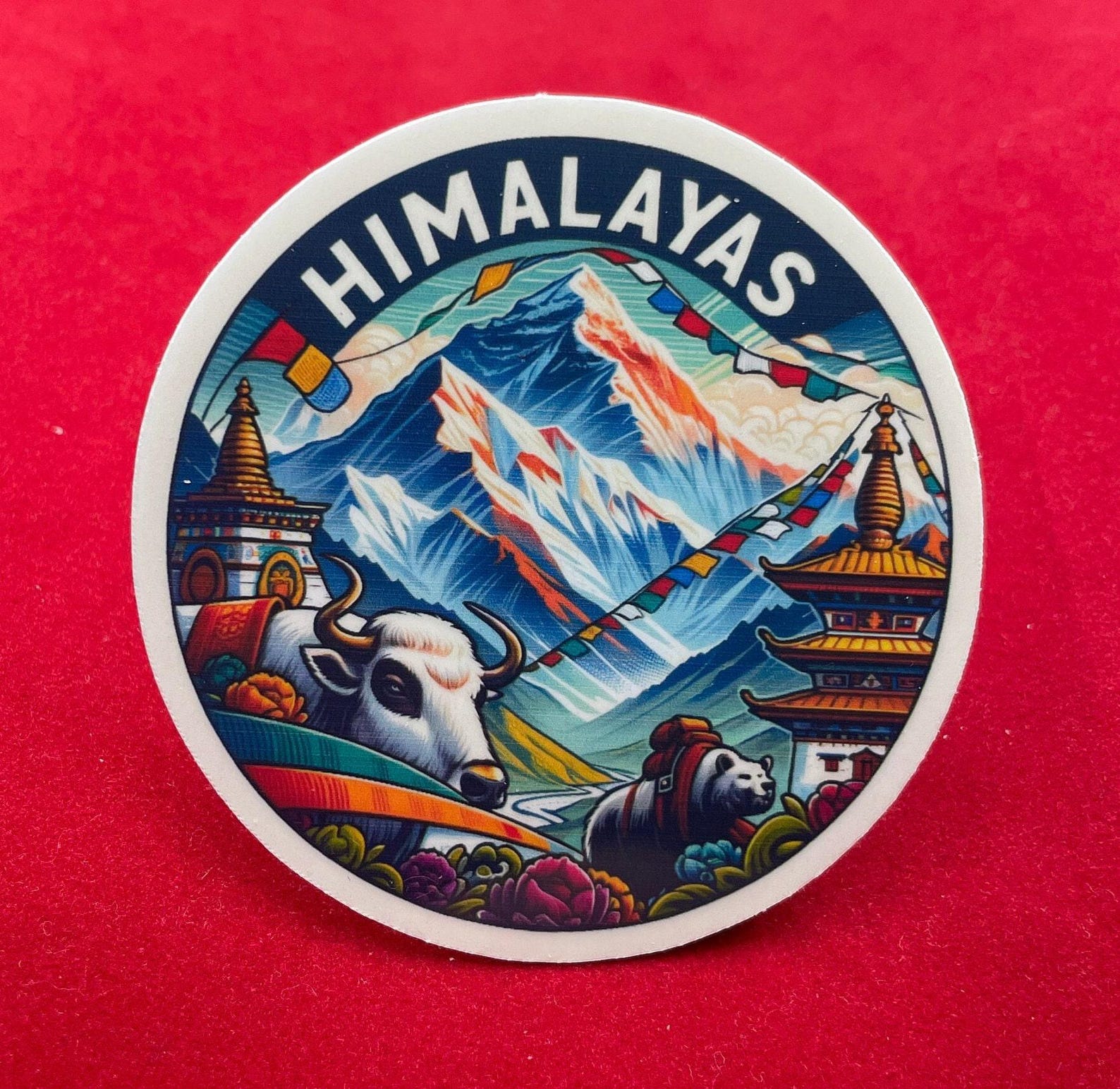 Himalayas Travel Sticker, Weatherproof Vinyl Decal - Etsy