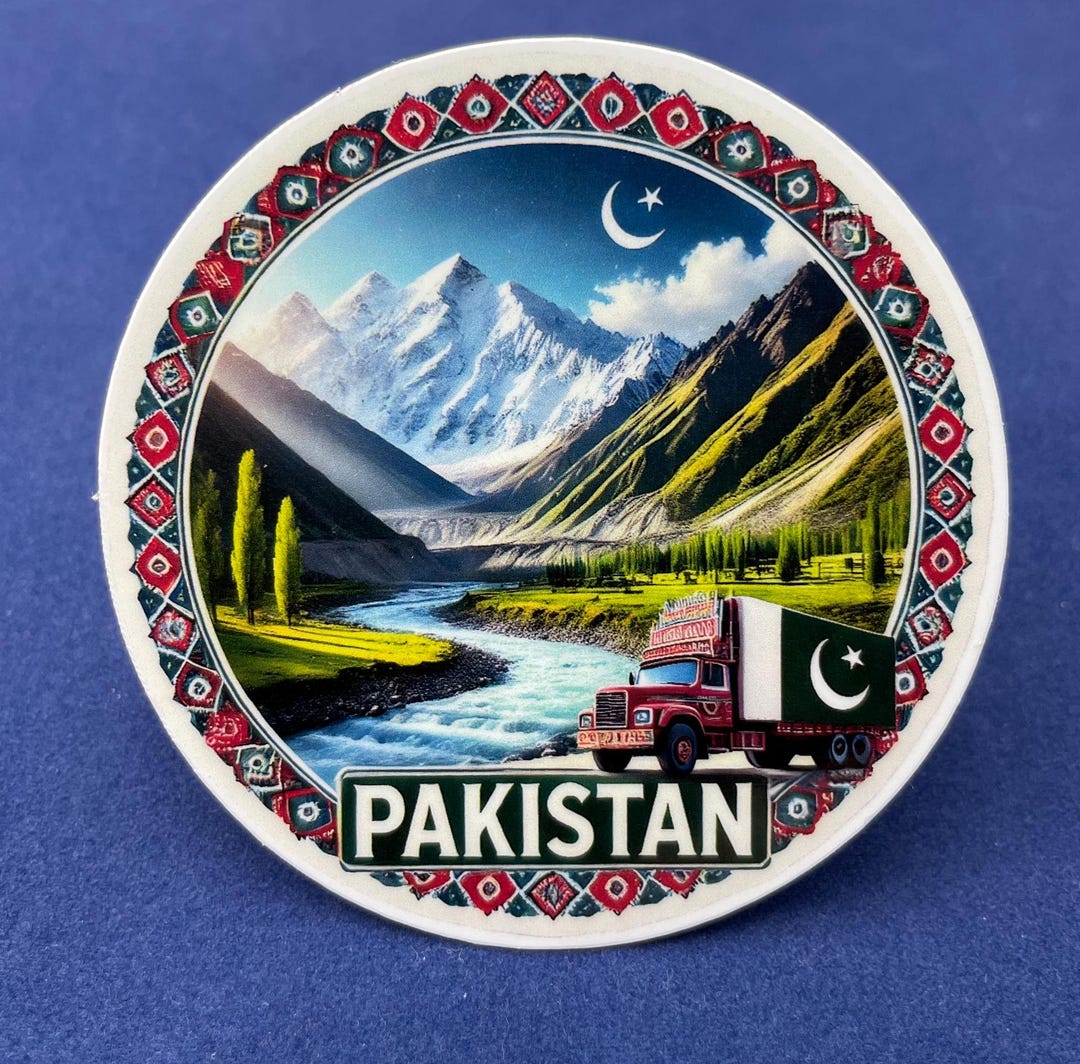 Pakistan, Stickers, Weatherproof Sticker, Travel Journal, Suitcase ...