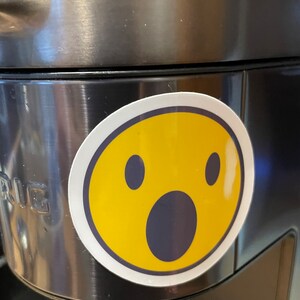 Emoji | Emoji Sticker| Shocked Face | Surprised Emoji Sticker ...