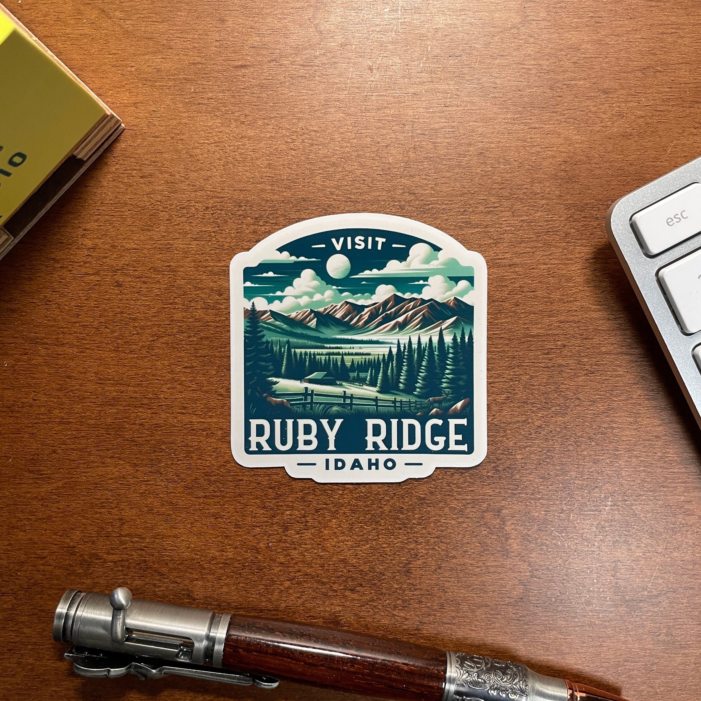 Ruby Ridge, Idaho, Stickers, Weatherproof Sticker, Travel Journal ...
