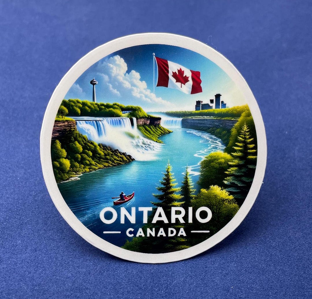 Ontario, Canada, Stickers, Weatherproof Sticker, Travel Journal ...