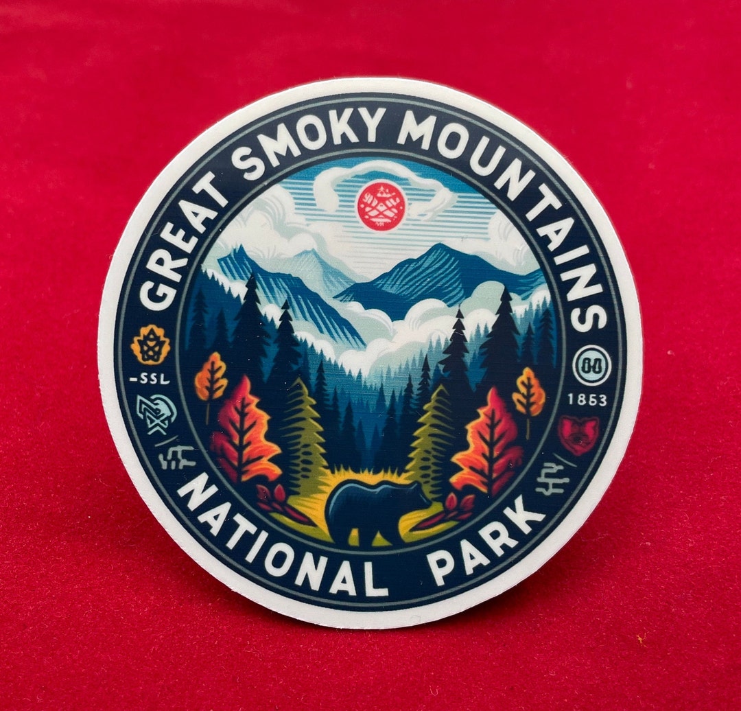 Great Smokey Mountains National Park, Stickers, Weatherproof Sticker ...
