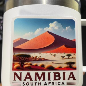 Namibia, South Africa, Weatherproof Sticker, Travel Journal, Suitcase ...