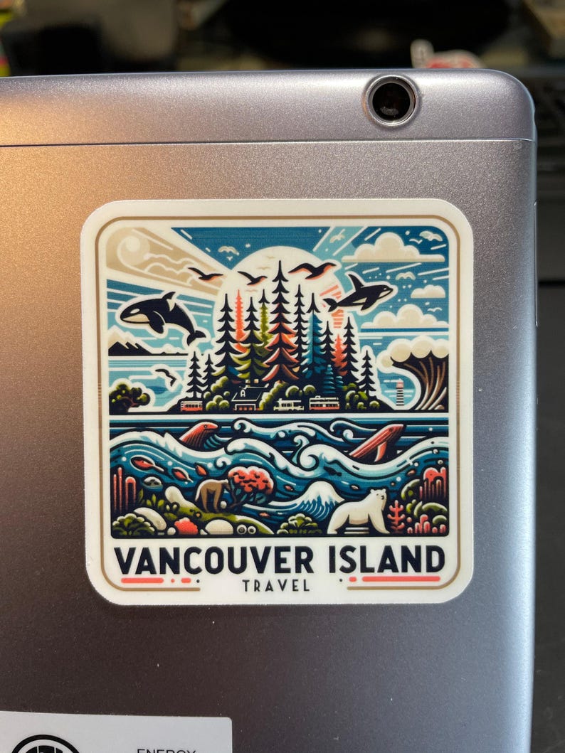 Vancouver Island, Stickers, Weatherproof Sticker, Travel Journal ...