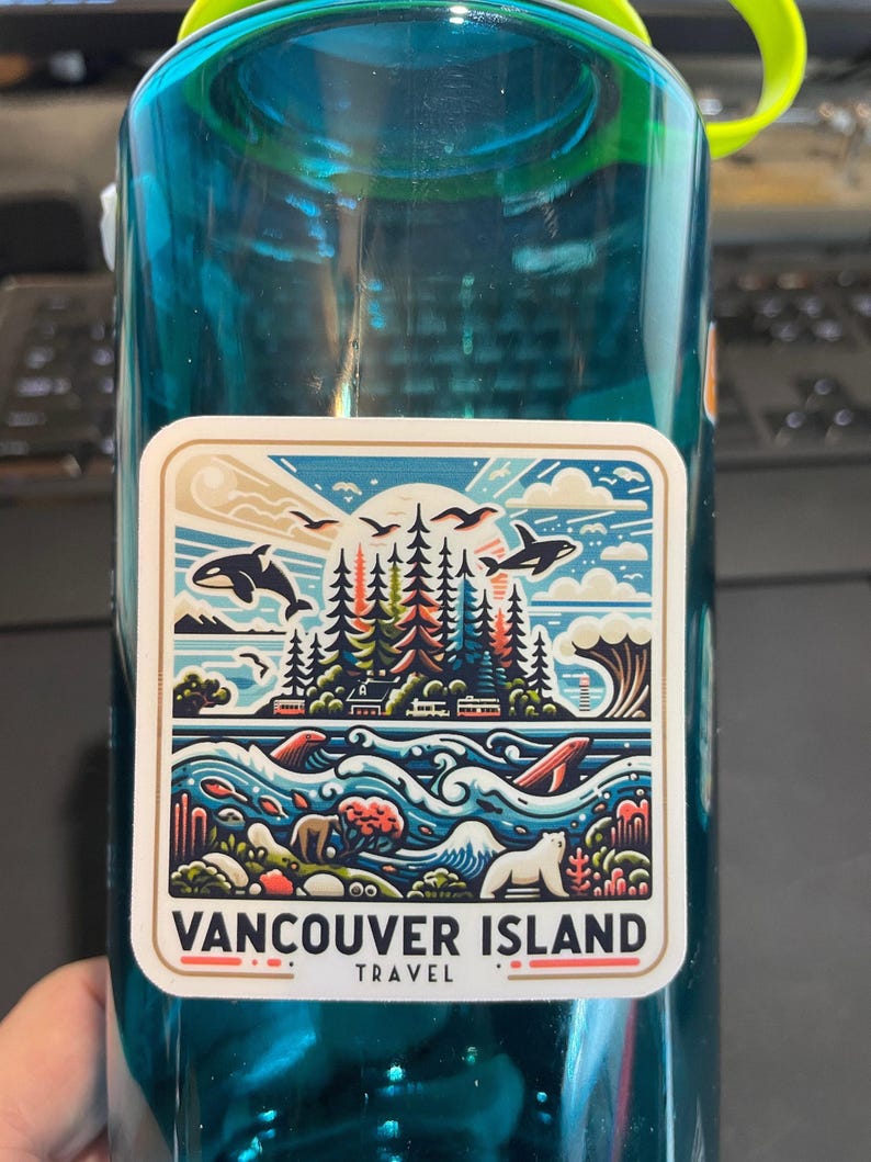 Vancouver Island, Stickers, Weatherproof Sticker, Travel Journal ...