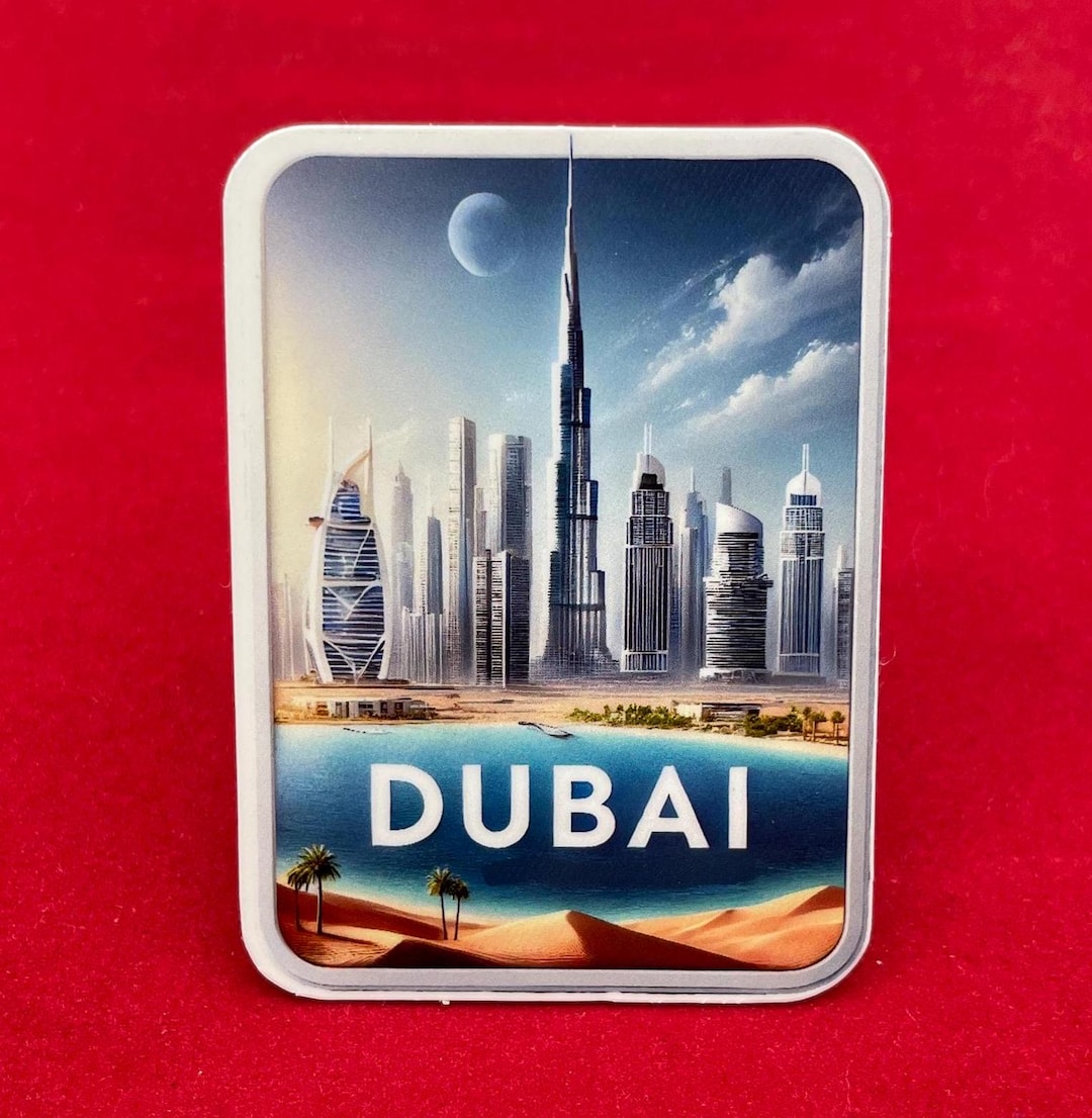 Dubai, Stickers, Weatherproof Sticker, Travel Journal, Suitcase Sticker ...