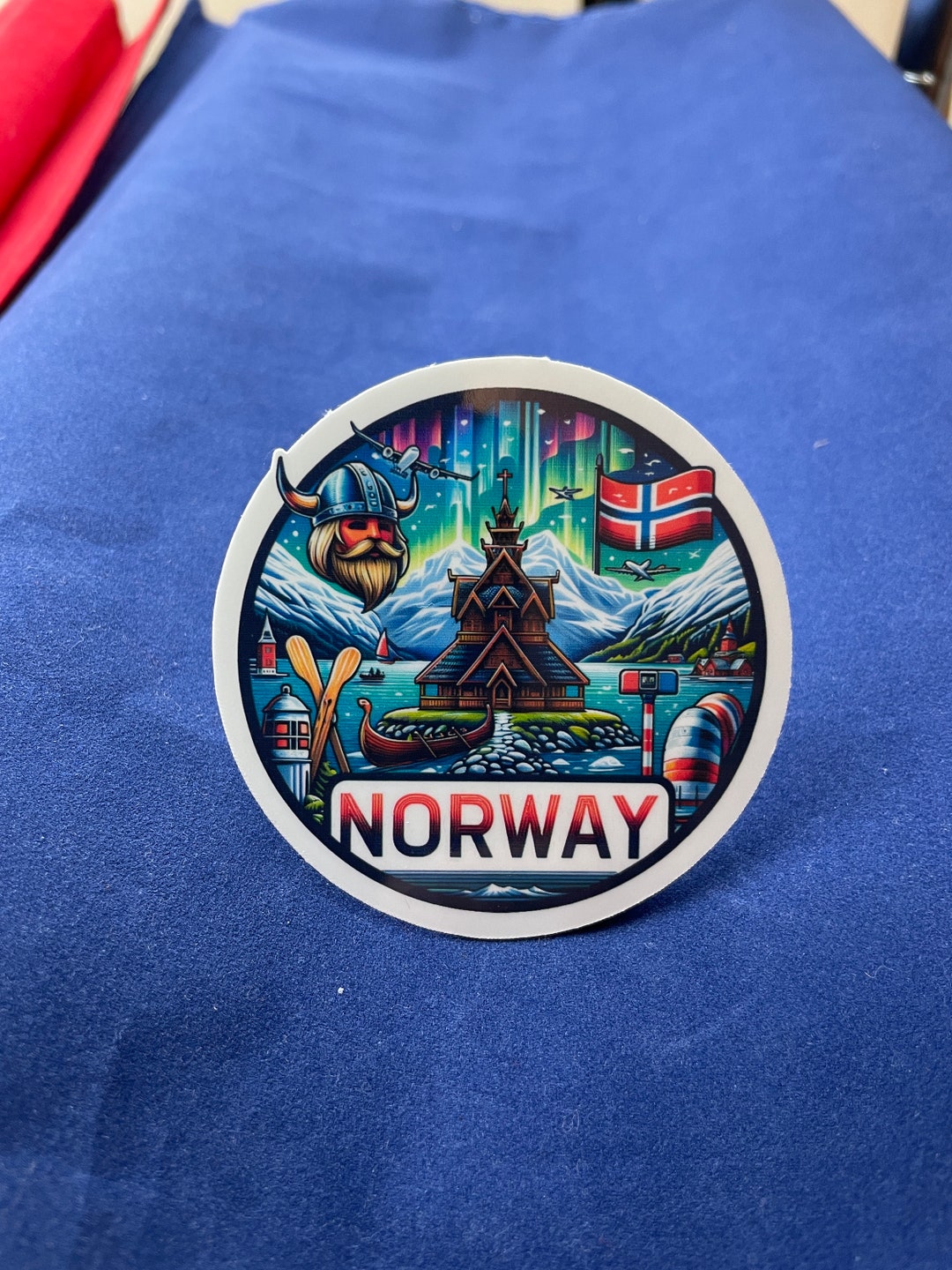 Norway, Stickers, Weatherproof Sticker, Travel Journal, Suitcase ...