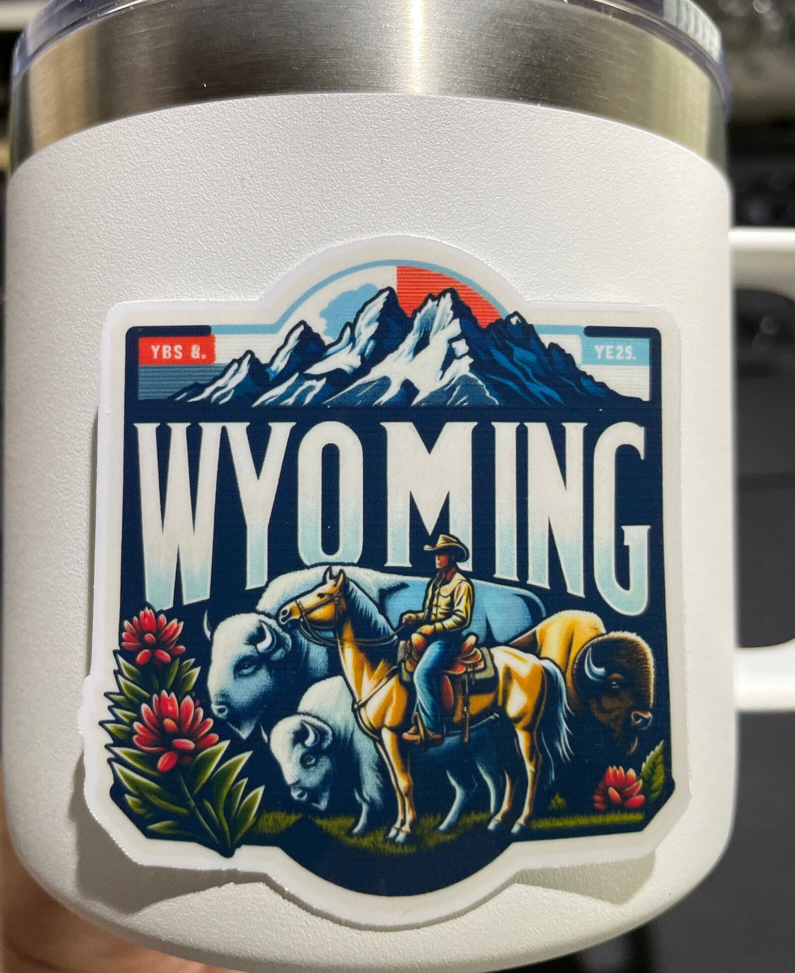 Wyoming, Stickers, Weatherproof Sticker, Travel Journal, Suitcase ...