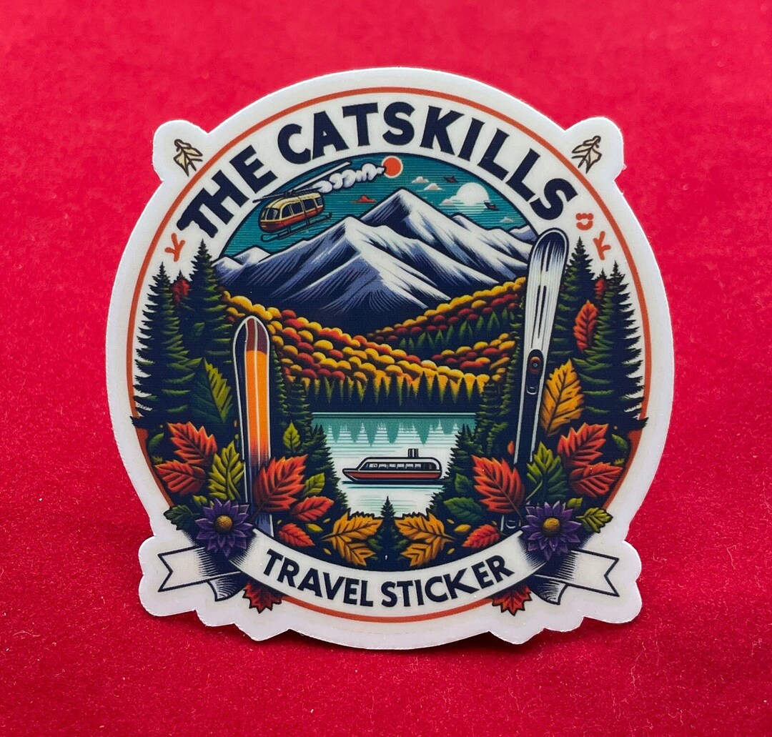 Catskills, Catskills Mountains,stickers, Weatherproof Sticker, Travel ...