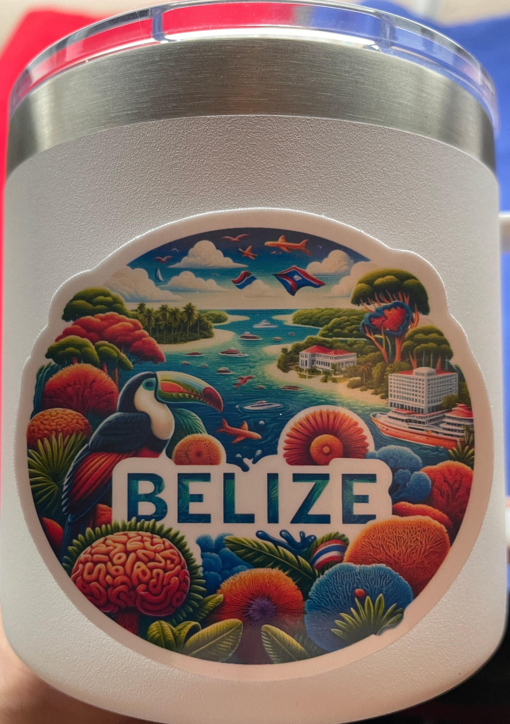 Belize, Stickers, Weatherproof Sticker, Travel Journal, Suitcase ...