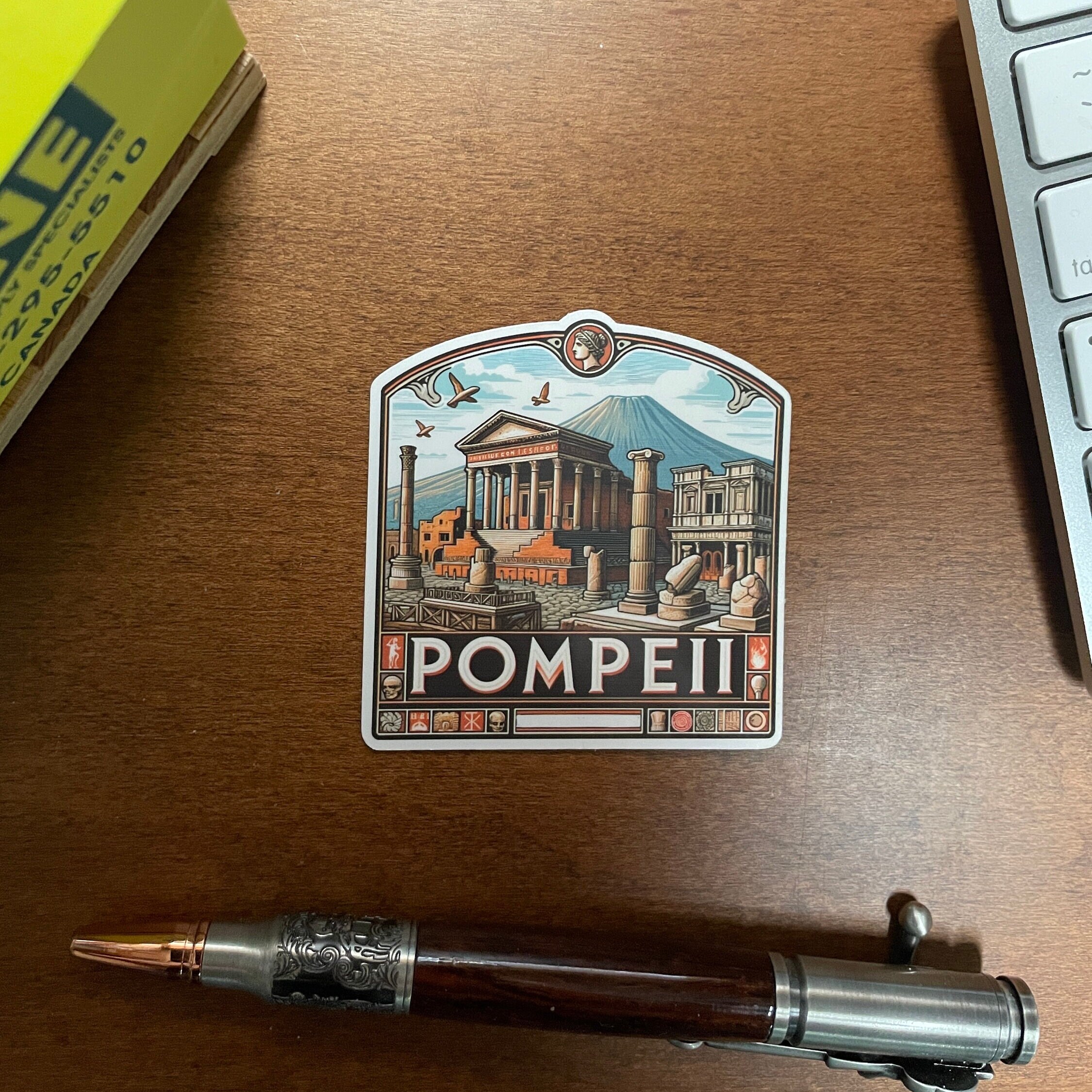 Pompeii, Rome, Italy, Stickers, Weatherproof Sticker, Travel Journal ...