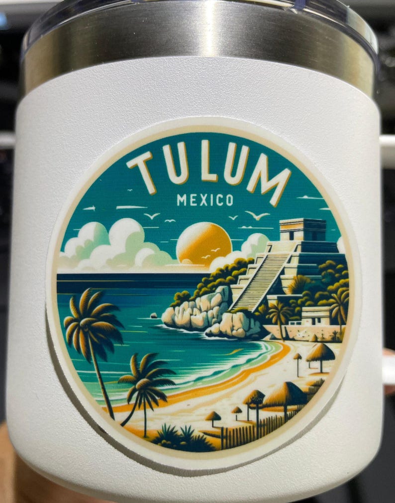 Tulum, Mexico, Stickers, Weatherproof Sticker, Travel Journal, Suitcase ...