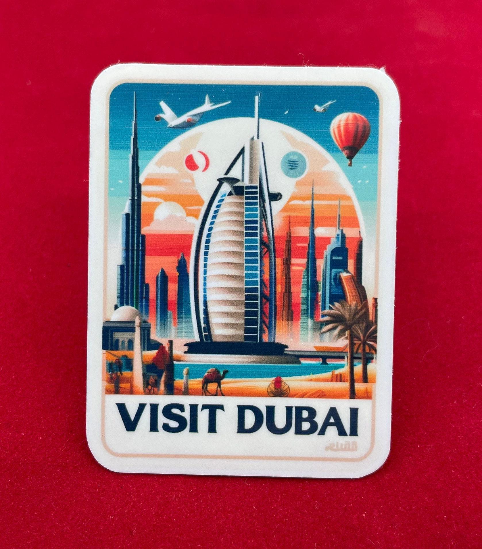 Dubai, Stickers, Weatherproof Sticker, Travel Journal, Suitcase Sticker ...
