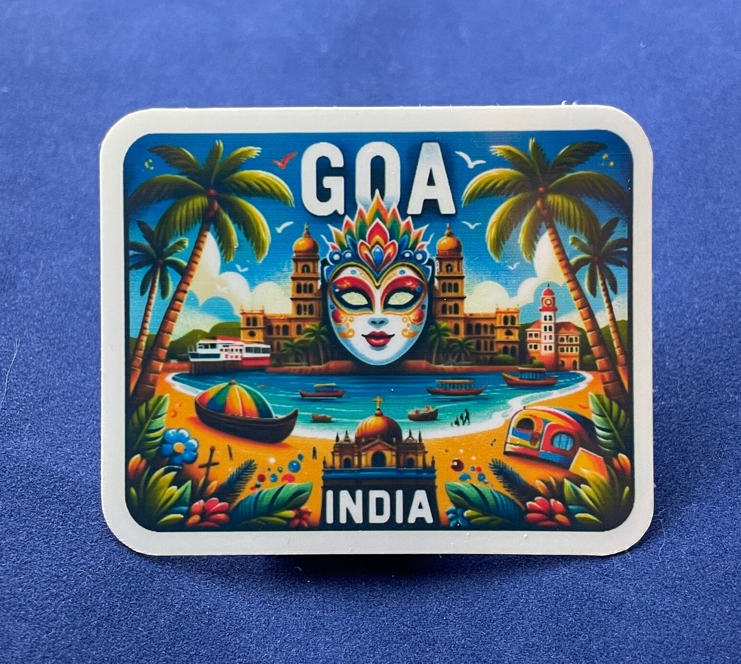 Goa, India, Stickers, Weatherproof Sticker, Travel Journal, Suitcase ...