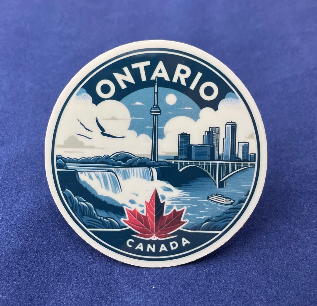 Ontario, Canada, Stickers, Weatherproof Sticker, Travel Journal ...