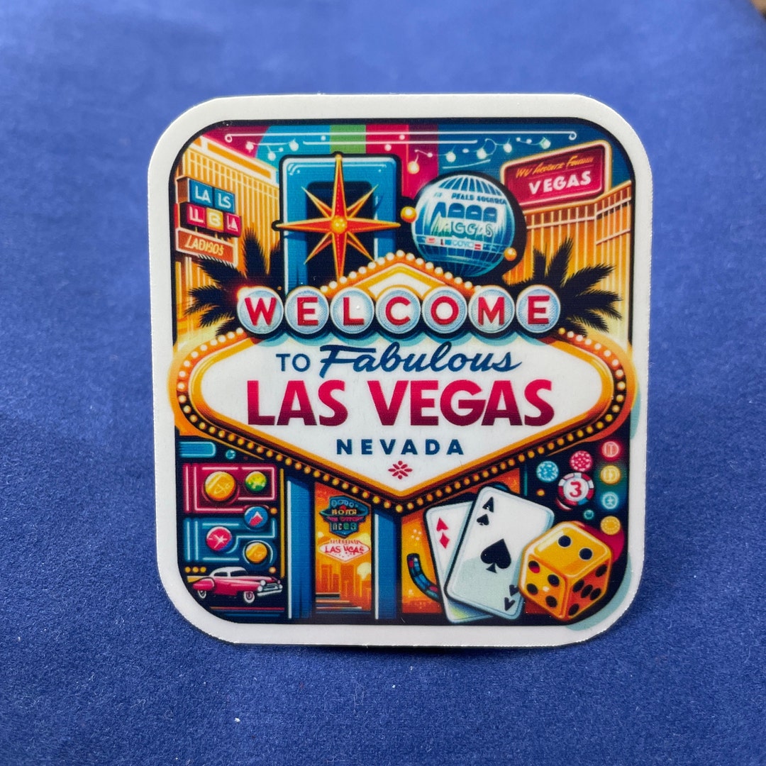 Las Vegas, Stickers, Weatherproof Sticker, Travel Journal, Suitcase ...