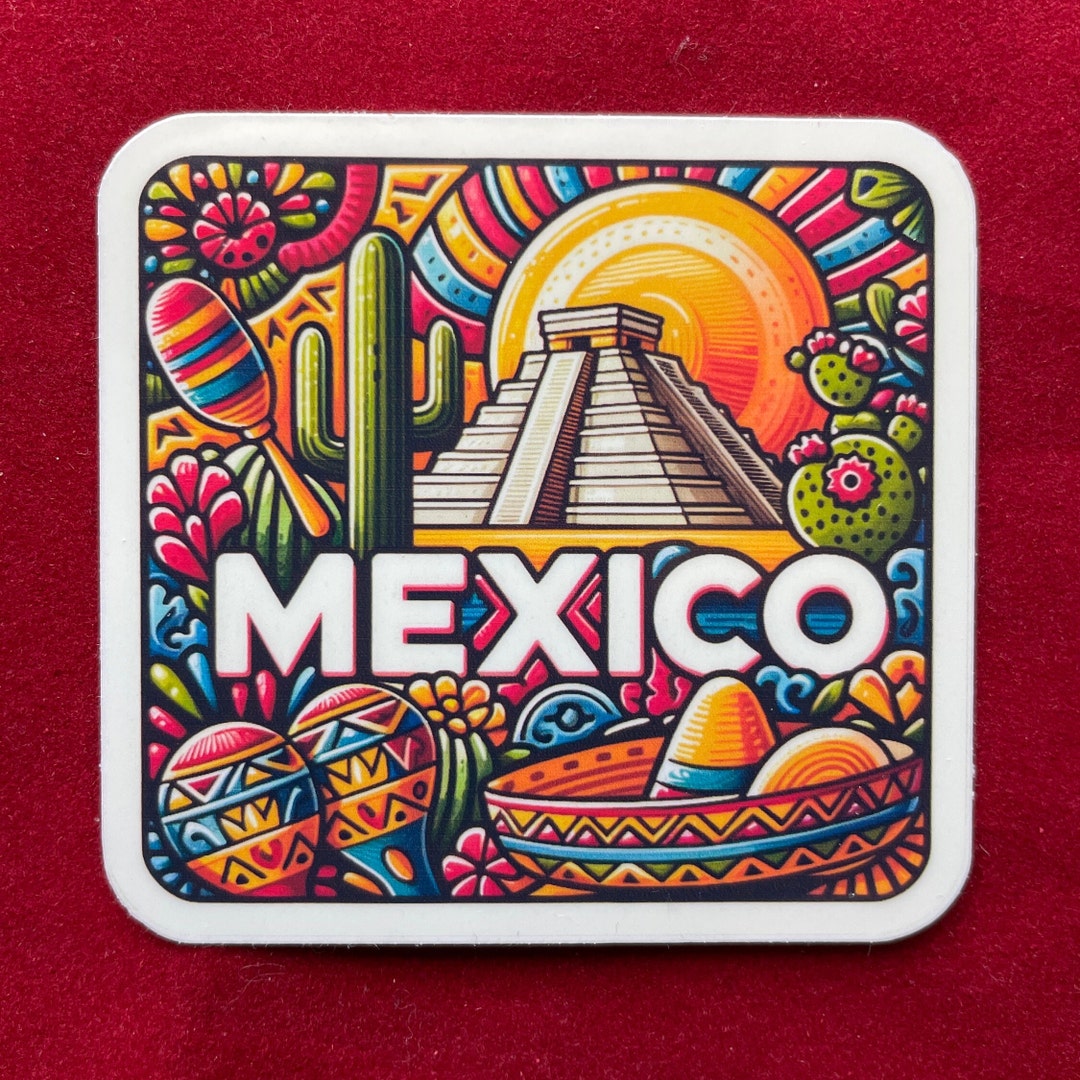 Mexico | Mexico Travel | Mexico Sticker | Waterproof Sticker | Travel ...