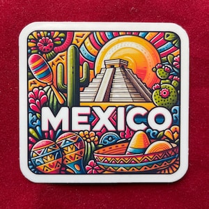 Mexico | Mexico Travel | Mexico Sticker | Waterproof Sticker | Travel ...