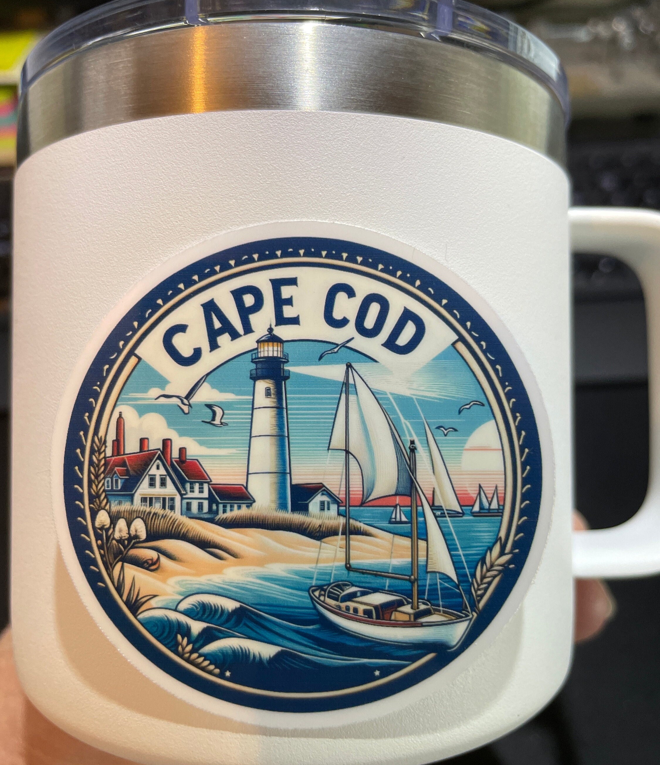 Cape Cod, Stickers, Weatherproof Sticker, Travel Journal, Suitcase ...