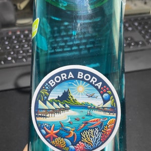 Bora Bora, Stickers, Weatherproof Sticker, Travel Journal, Suitcase ...