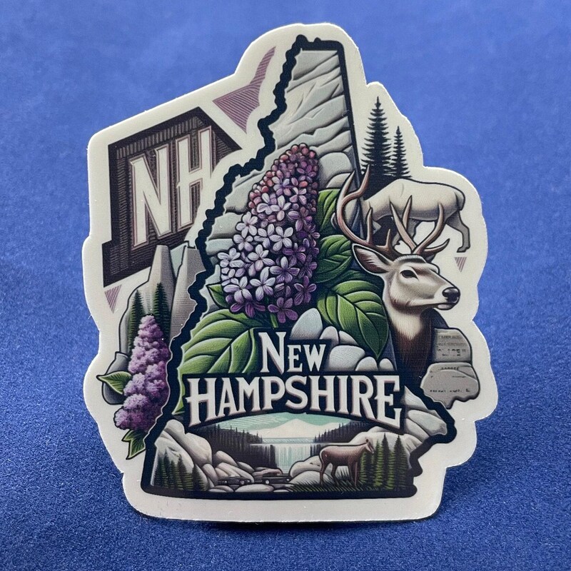 New Hampshire Vinyl Stickers - Etsy UK