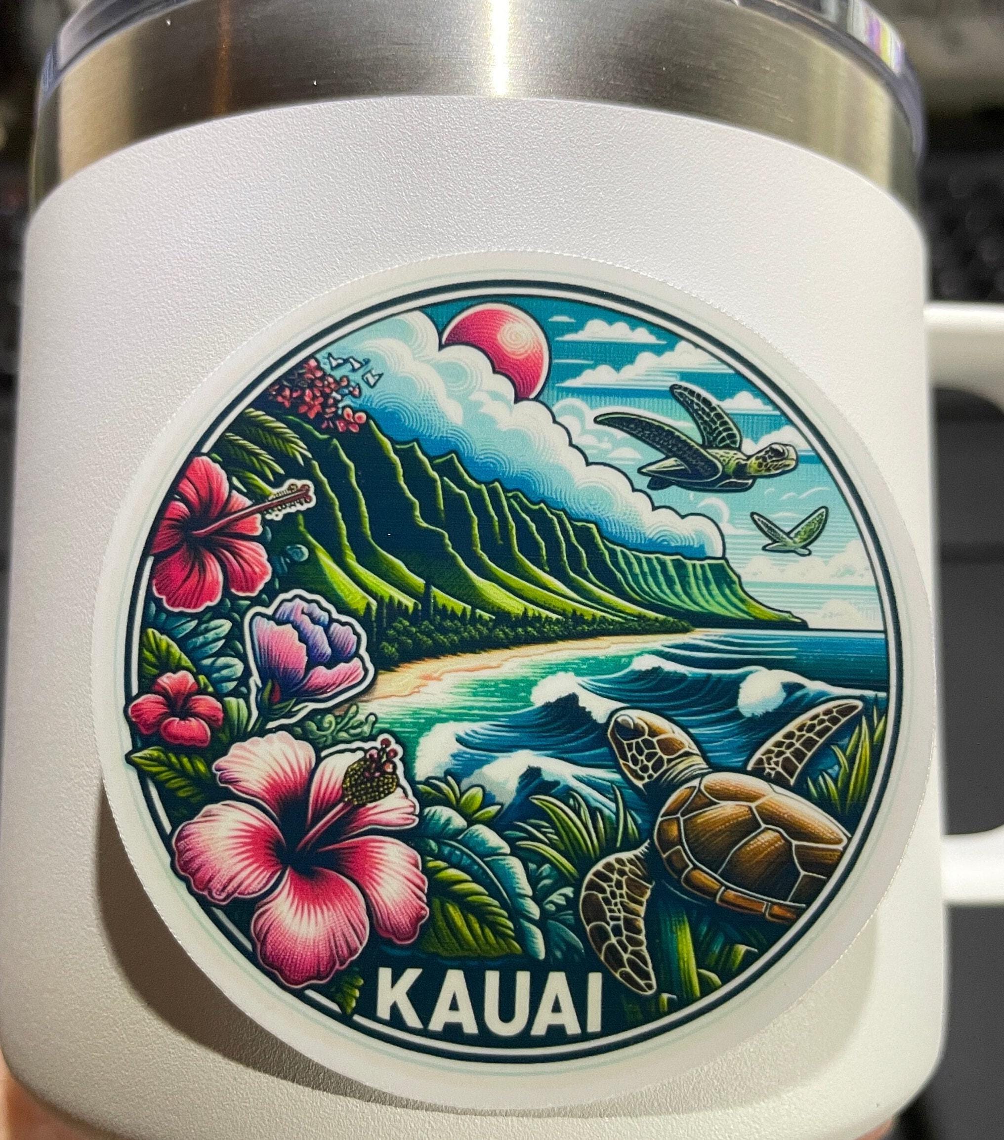 Kauai,hawaii, Stickers, Waterproof Sticker, Travel Journal, Suitcase ...