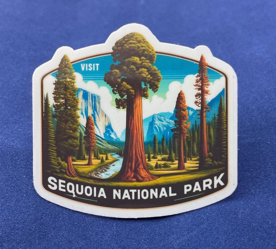 Sequoia, National Park, Stickers, Weatherproof Sticker, Travel Journal ...