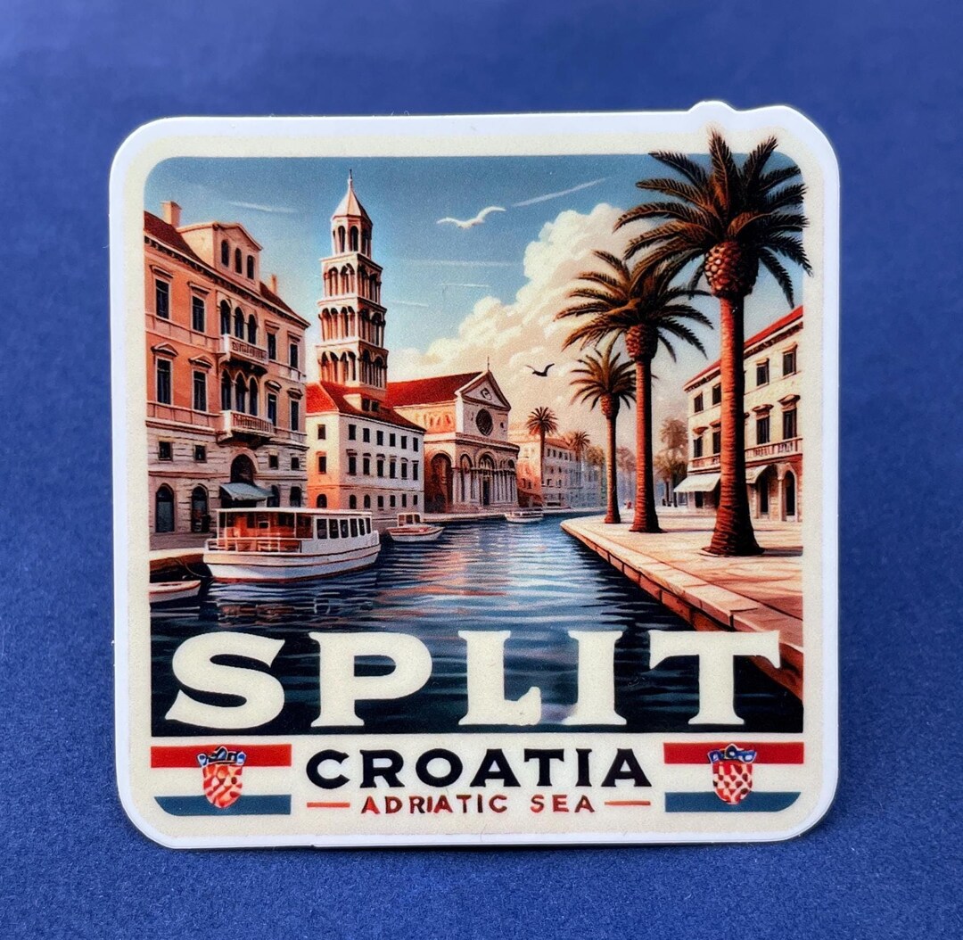 Split Croatia Travel Sticker Vinyl Waterproof Adventure Decal 1 - Etsy