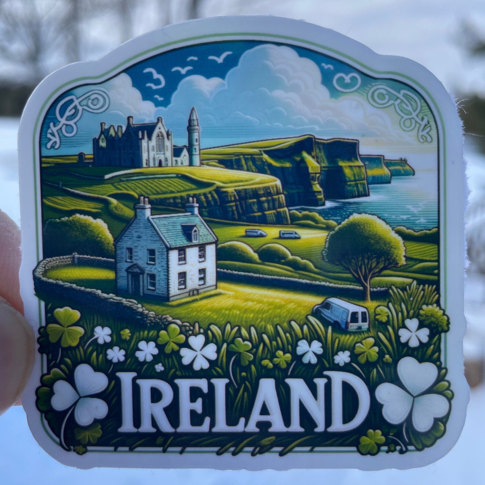 Ireland Ireland Travel Travel Decal Waterproof Sticker Travel Sticker ...