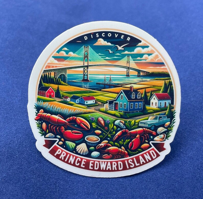 Pei,prince Edward Island, Stickers, Weatherproof Sticker, Travel ...