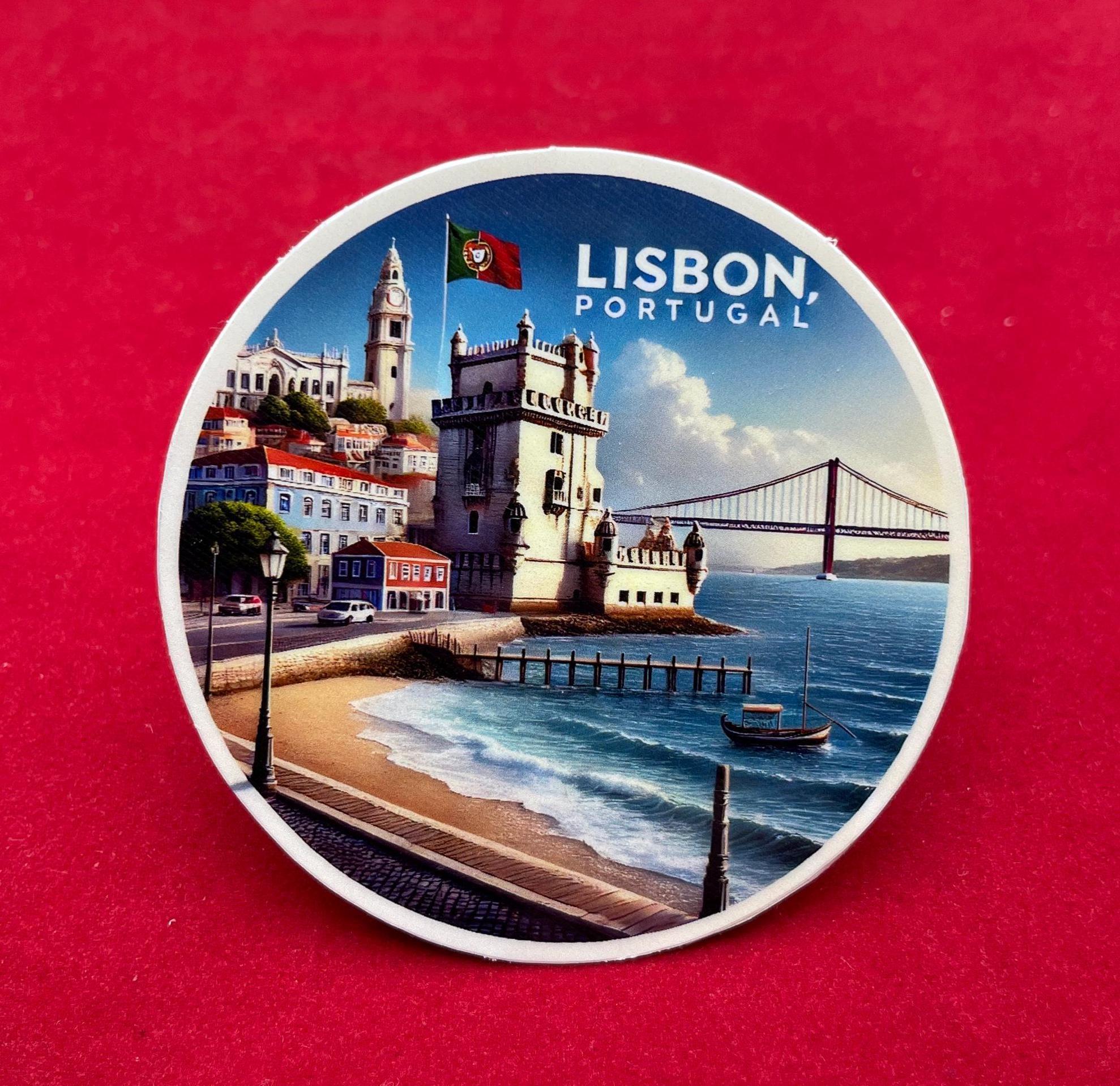 Lisbon, Portugal, Stickers, Weatherproof Sticker, Travel Journal ...