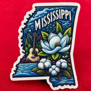Mississippi, Stickers, Weatherproof Sticker, Travel Journal, Suitcase ...