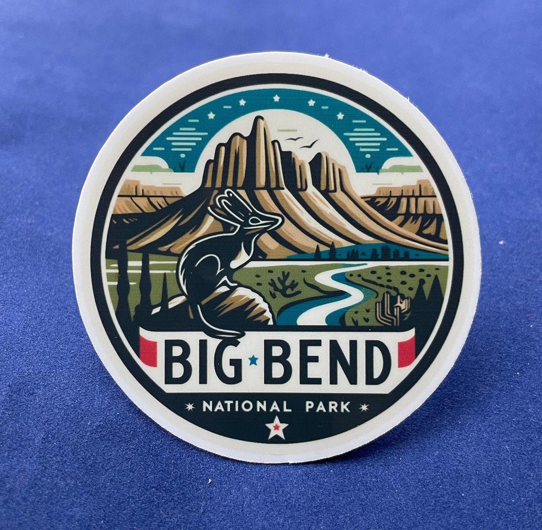 Big Bend, National Park, Stickers, Weatherproof Sticker, Travel Journal ...